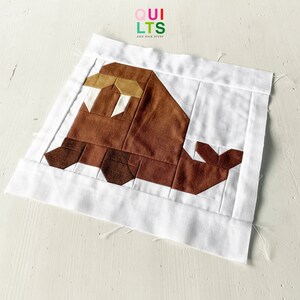 PDF Quilt Block Pattern – Walrus – Animal Quilt - Etsy