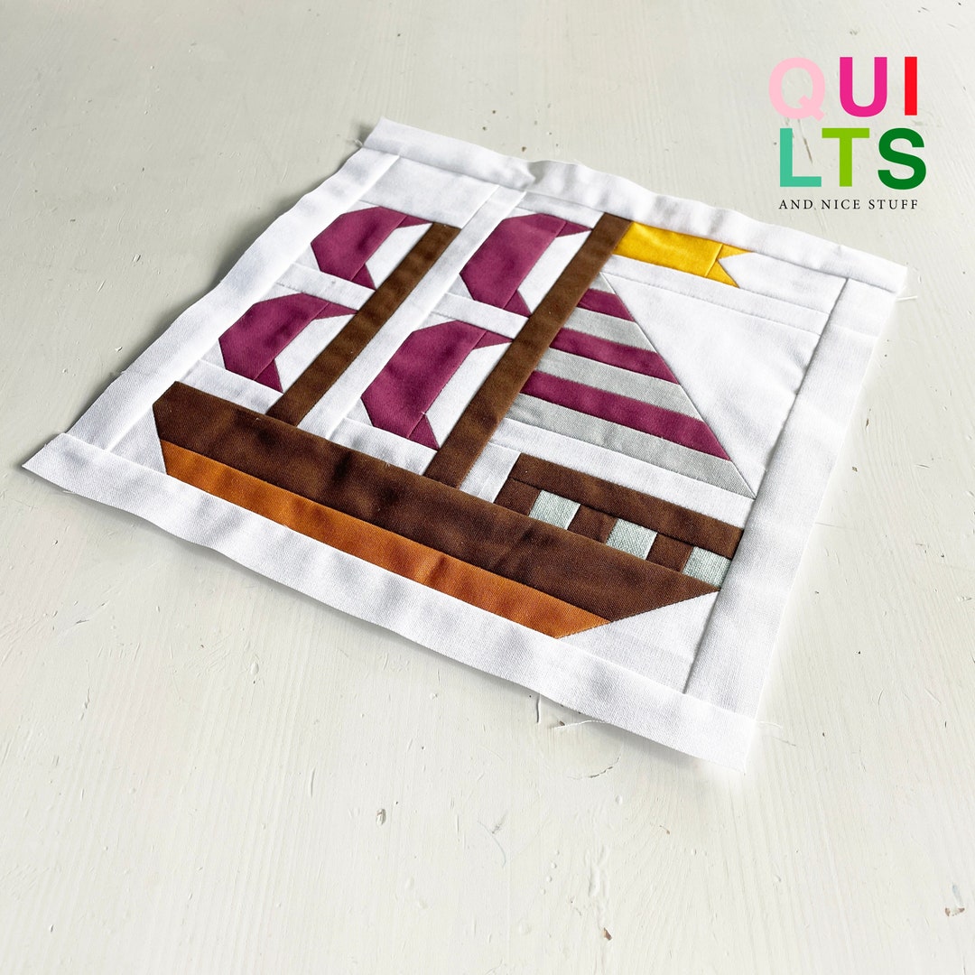 PDF Quilt Block Pattern Pirate Ship Vehicle Quilt - Etsy