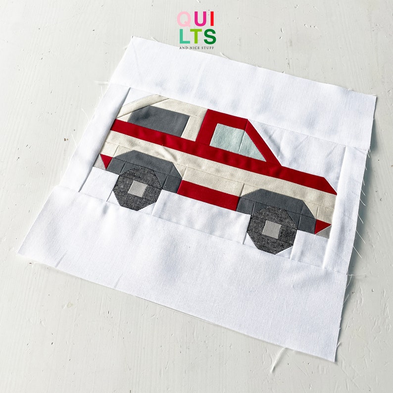 PDF Quilt Block Pattern – Vehicle Quilt – Classic Car 34 - Etsy Canada