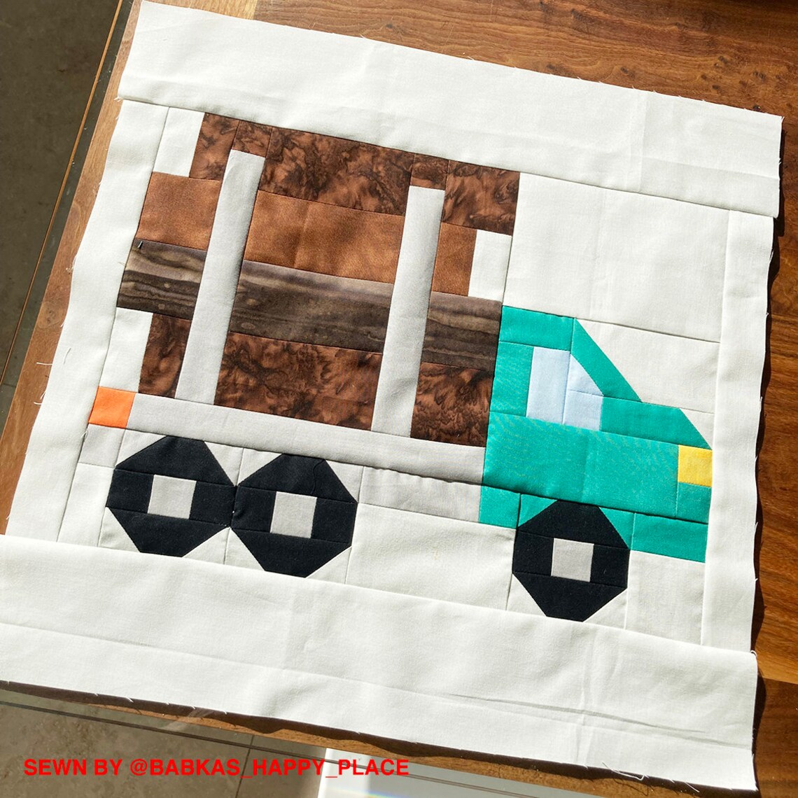 PDF Quilt Block Pattern Tree Truck Vehicle Quilt | Etsy