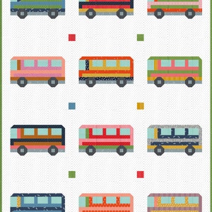 PDF Quilt Block Pattern – Bus – Vehicle Quilt - Etsy