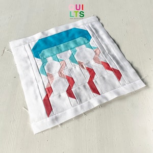 PDF Quilt Block Pattern – Jellyfish – Animal Quilt - Etsy