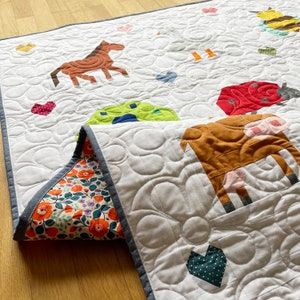 PDF Quilt Block Pattern – Donkey – Animal Quilt - Etsy