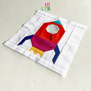 NEW! PDF Quilt Block Pattern – Rocket – Vehicle Quilt - Etsy