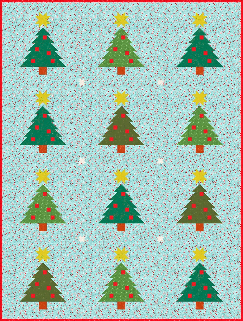 PDF Quilt Block Pattern – Tree – Christmas Quilt – Christmas Present - Etsy