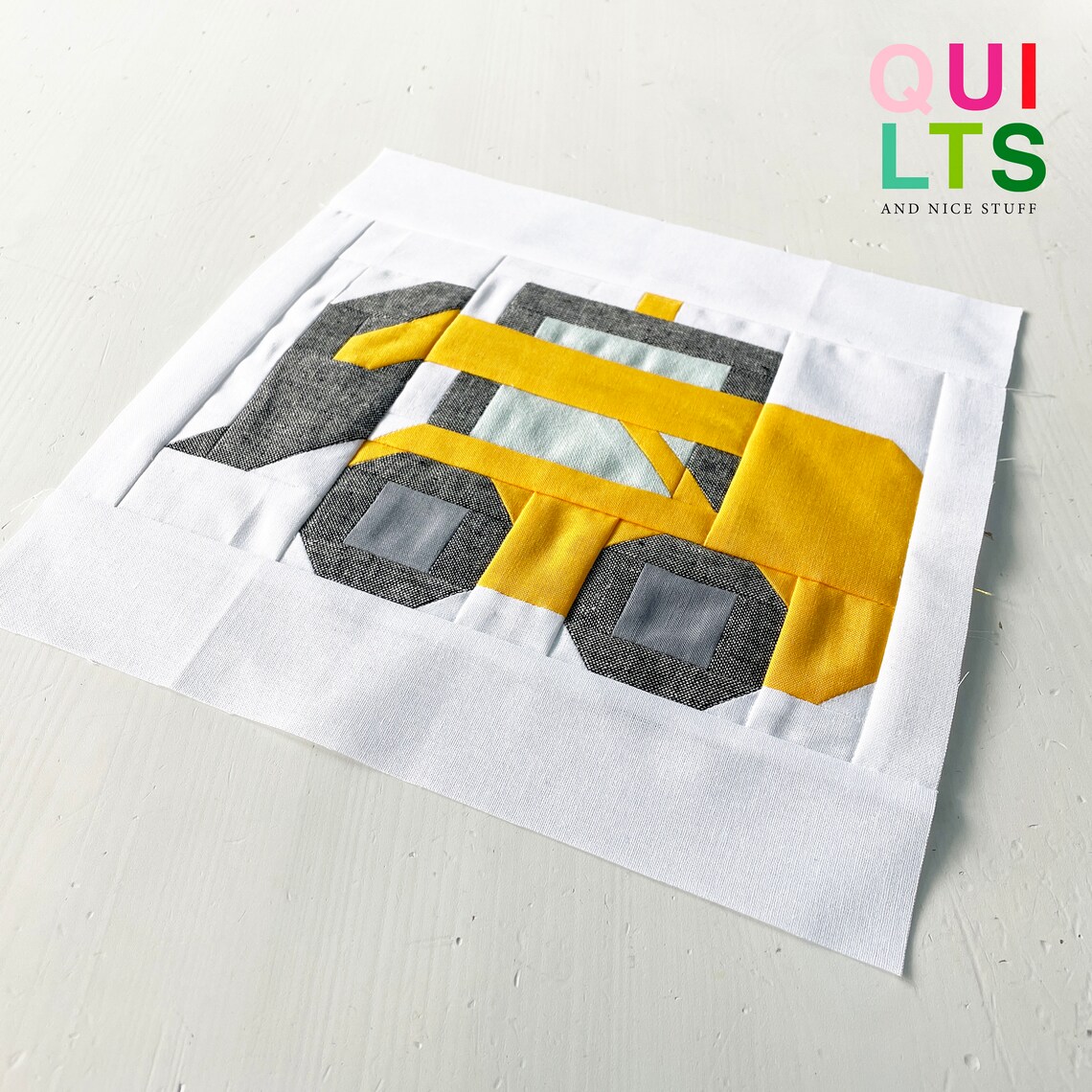 PDF Quilt Block Pattern Skid Steer Vehicle Quilt - Etsy