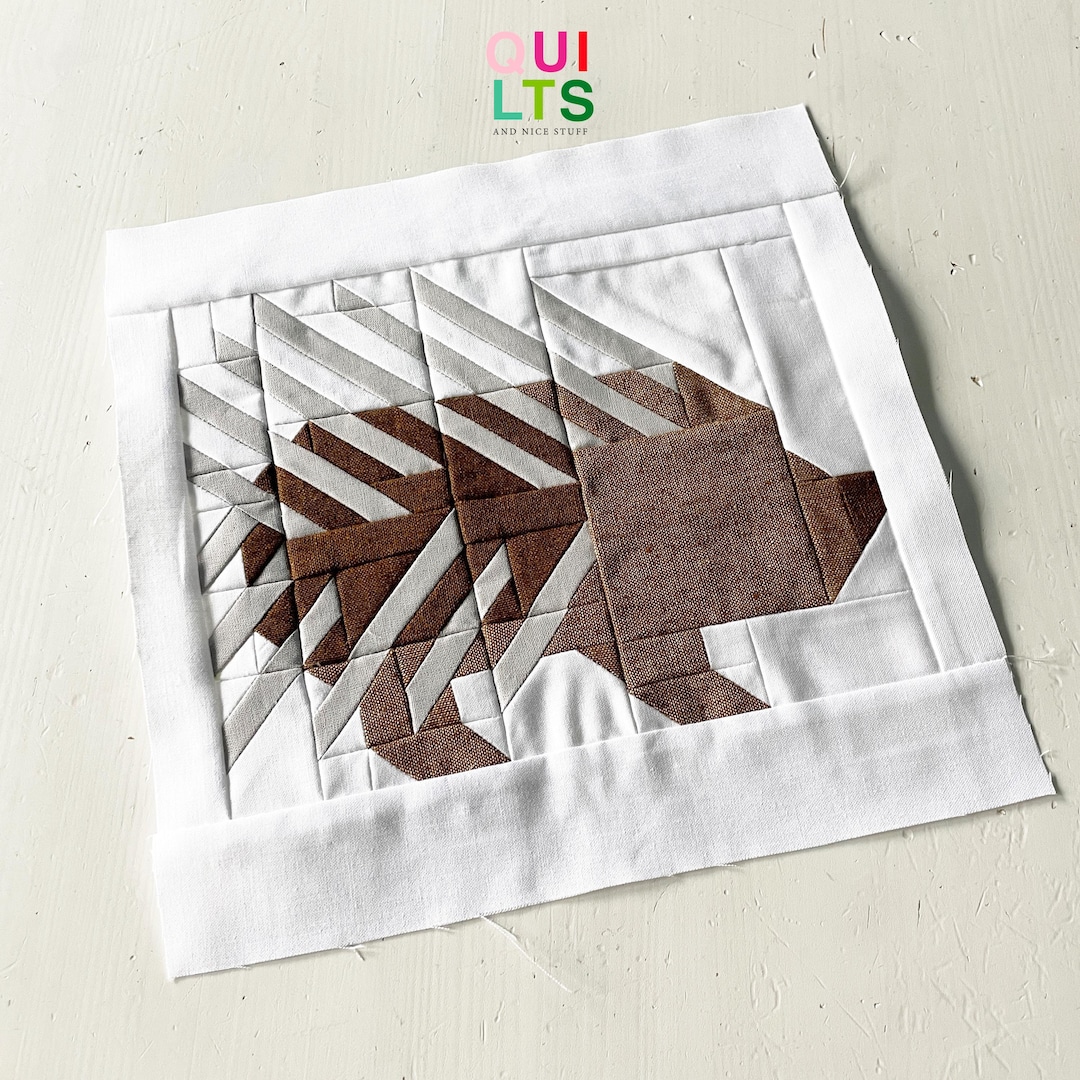PDF Quilt Block Pattern – Porcupine – Animal Quilt - Etsy