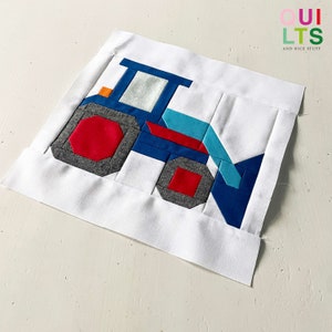 PDF Quilt Block Pattern Tractor Front Loader Vehicle Quilt Pattern - Etsy