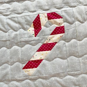 PDF Quilt Block Pattern – Candy Cane 2 – Christmas Quilt – Christmas ...