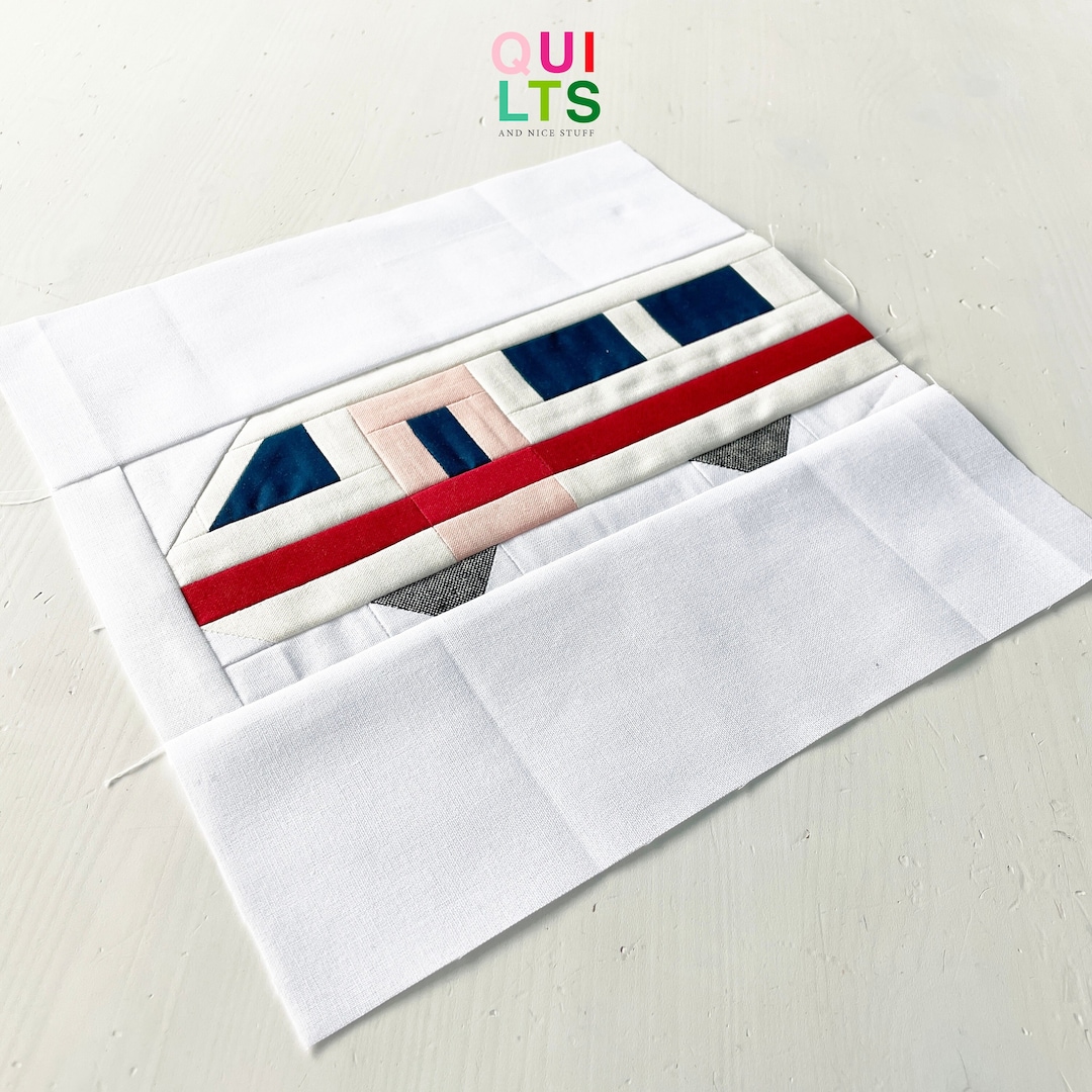 PDF Quilt Block Pattern – Speed Train – Vehicle Quilt - Etsy
