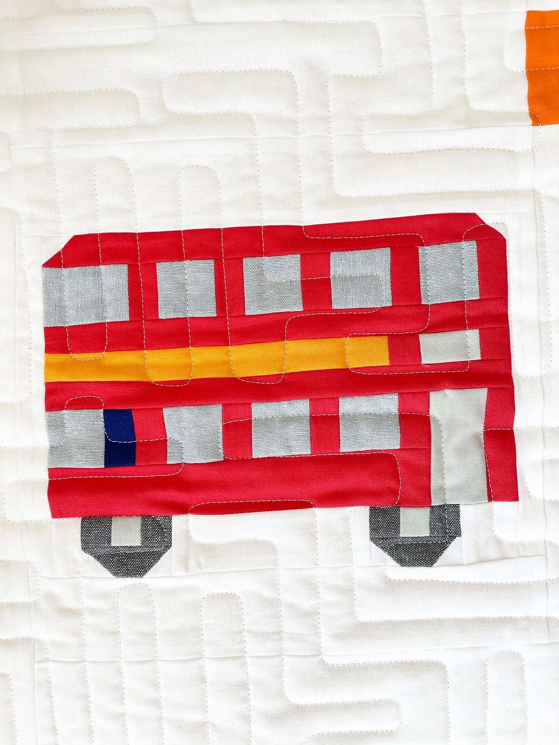 PDF Quilt Block Pattern Doubledecker Bus Vehicle Quilt | Etsy