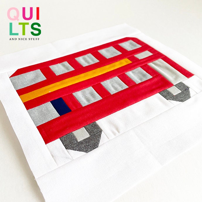 PDF Quilt Block Pattern Doubledecker Bus Vehicle Quilt | Etsy