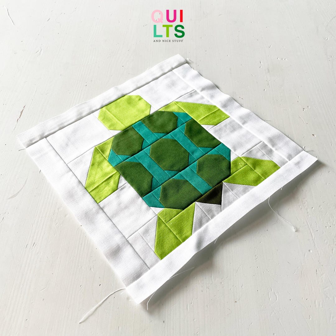 PDF Quilt Block Pattern – Seaturtle – Underwater Quilt - Etsy