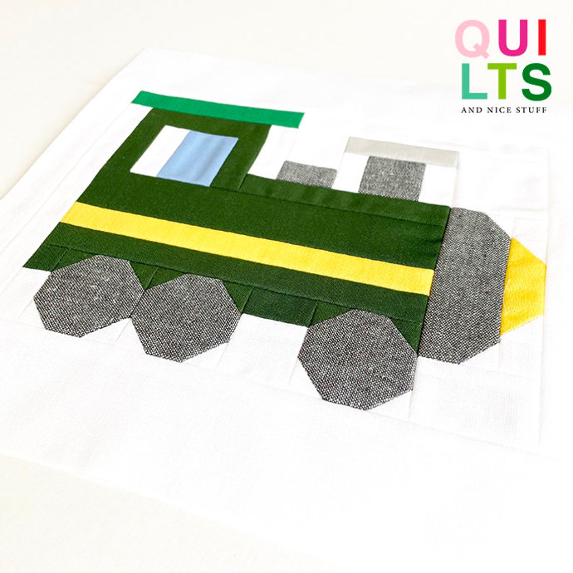 PDF Quilt Block Pattern Locomotive Vehicle Quilt | Etsy