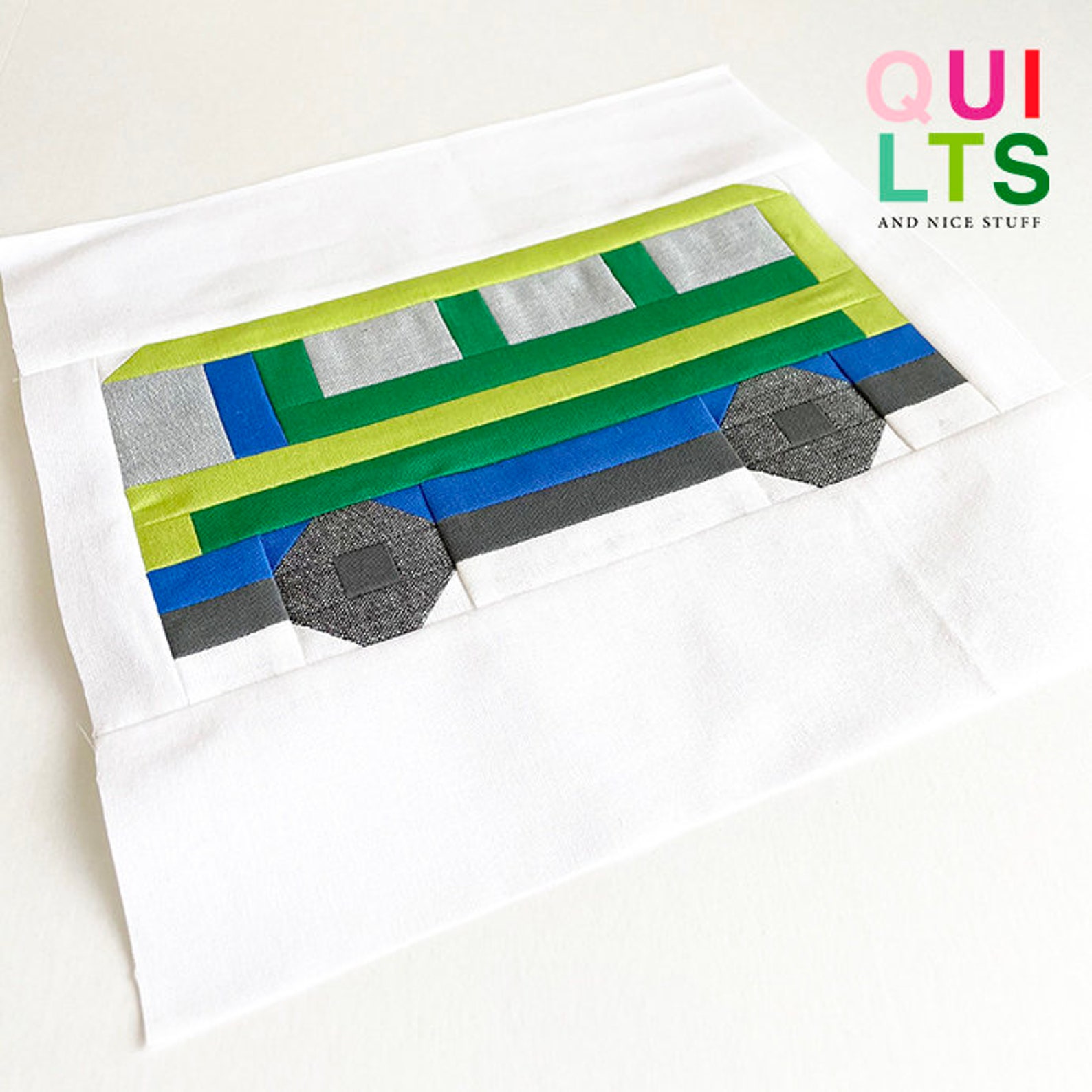 PDF Quilt Block Pattern Bus Vehicle Quilt | Etsy