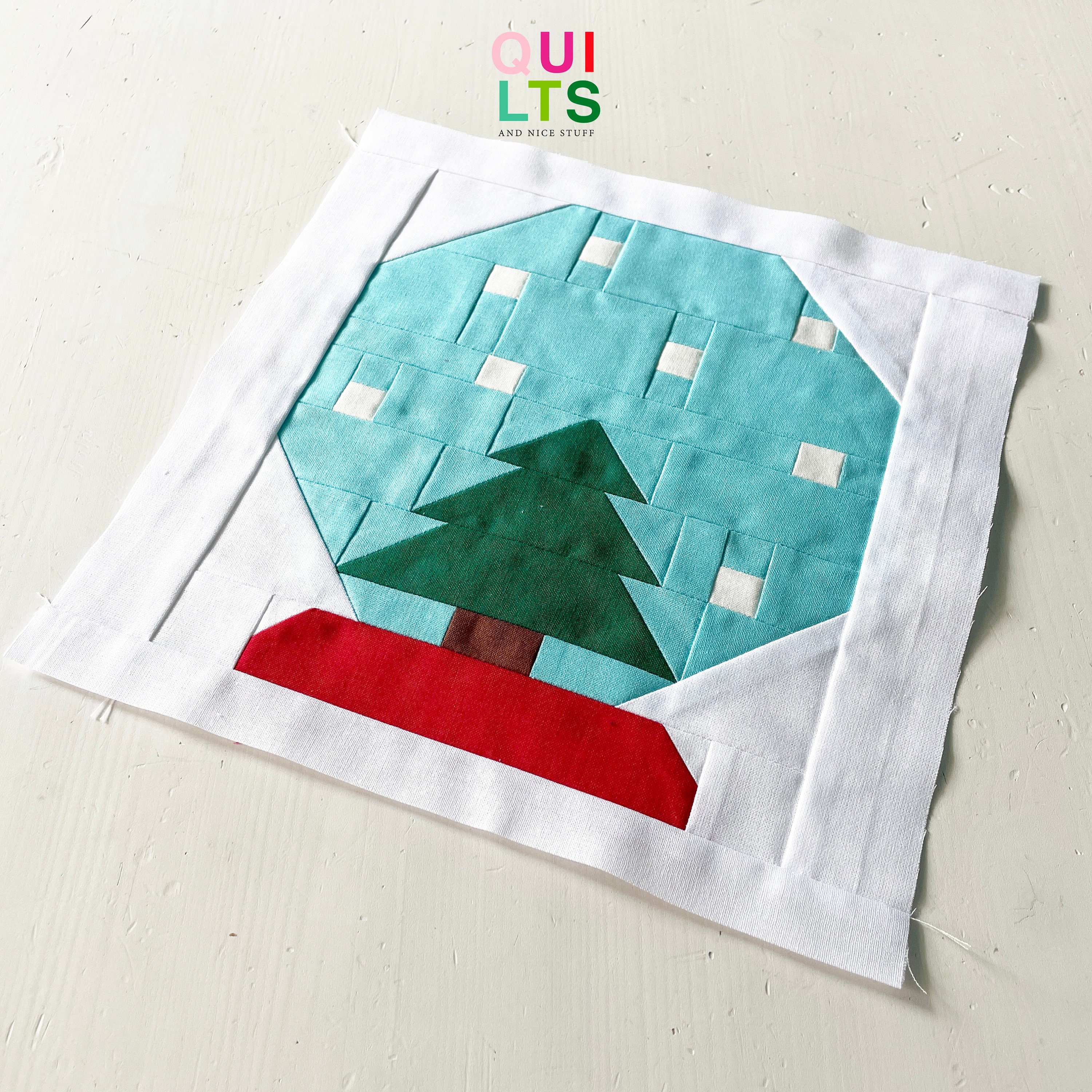 PDF Quilt Block Pattern – Snow Globe – Christmas Quilt – Christmas ...
