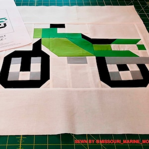 PDF Quilt Block Pattern – Motorbike – Vehicle Quilt - Etsy
