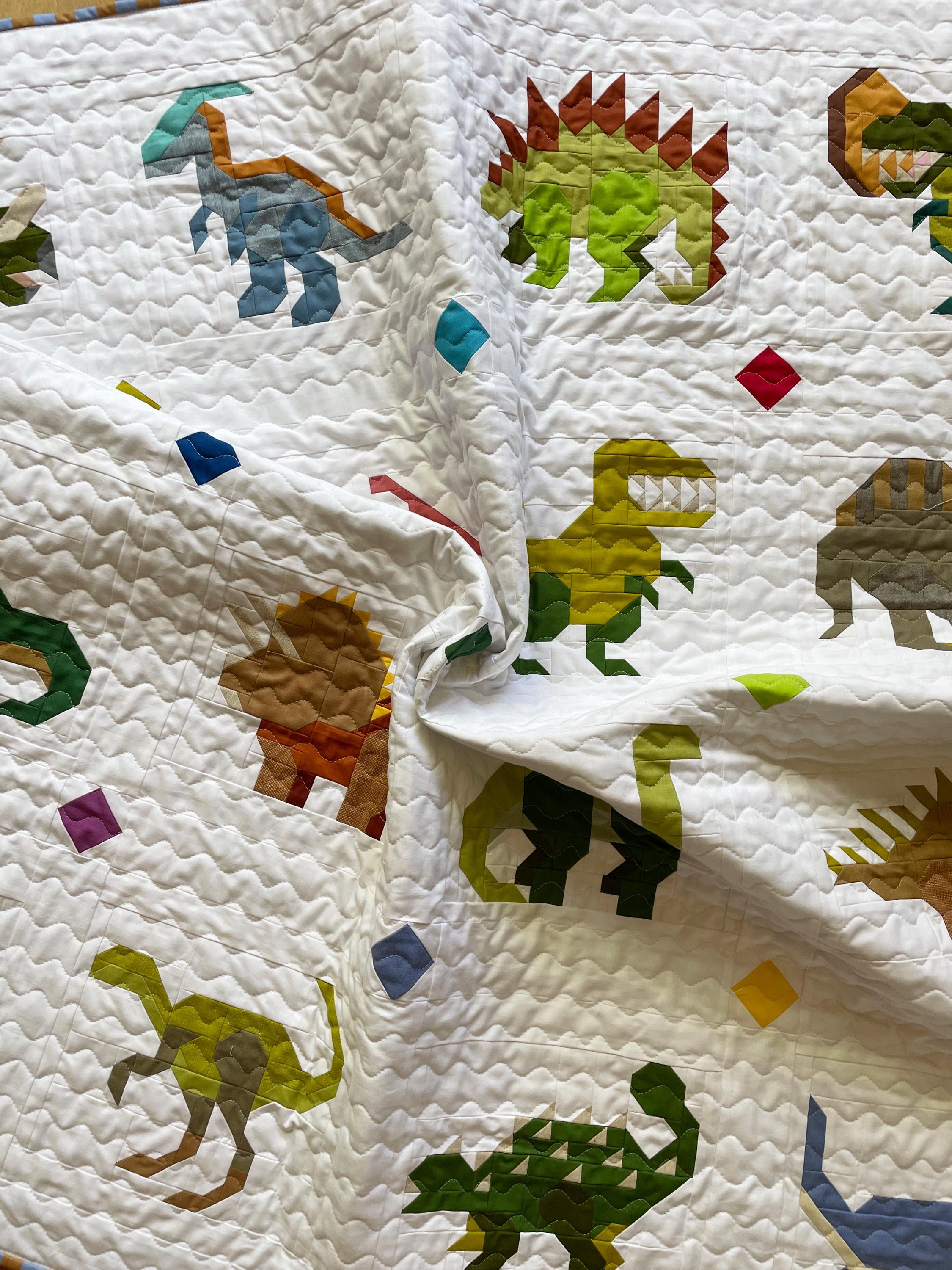 PDF Quilt Block Pattern – Stegosaurus – Dinosaur Quilt - Etsy