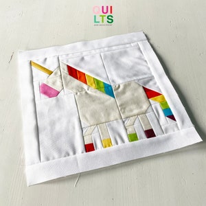PDF Quilt Block Pattern – Unicorn – Animal Quilt - Etsy