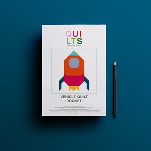 NEW! PDF Quilt Block Pattern – Rocket – Vehicle Quilt - Etsy