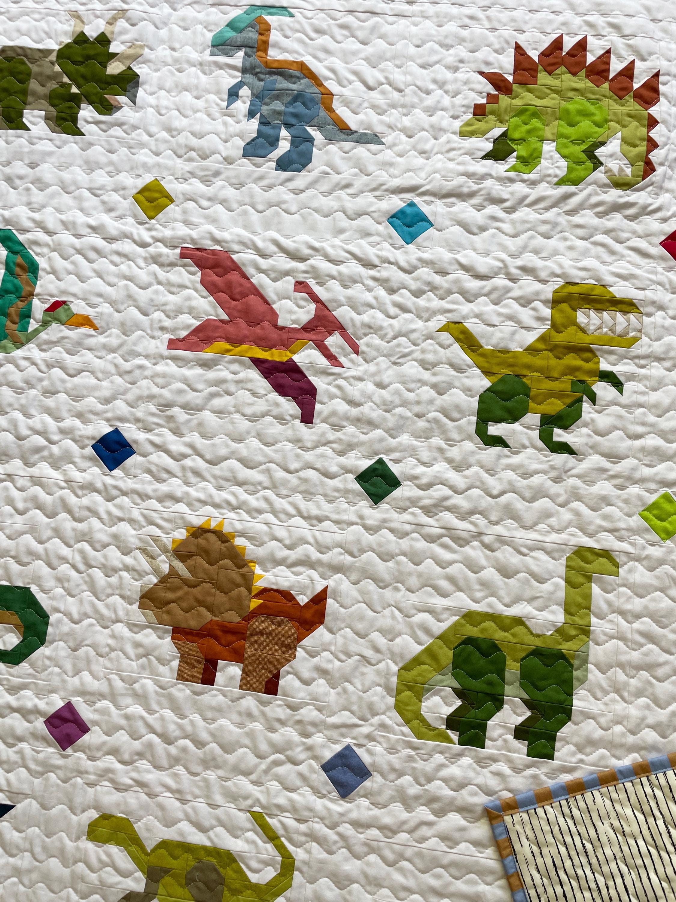 PDF Quilt Block Pattern – Stegosaurus – Dinosaur Quilt - Etsy