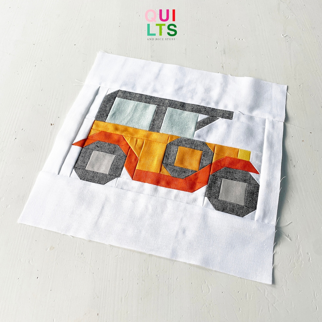 PDF Quilt Block Pattern – Vehicle Quilt – Classic Car 23 - Etsy
