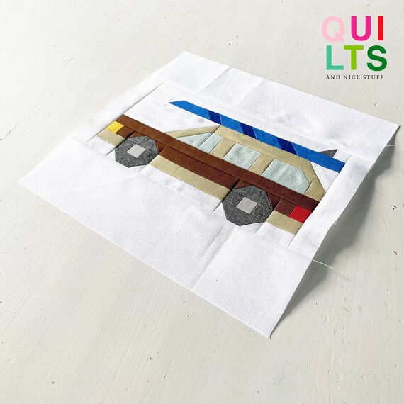 PDF Quilt Block Pattern Family Car Vehicle Quilt | Etsy