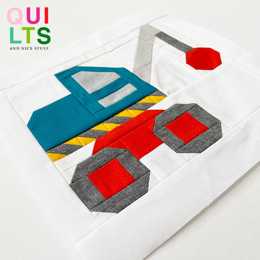 PDF Quilt Block Pattern Wrecking Ball Truck Vehicle Quilt - Etsy