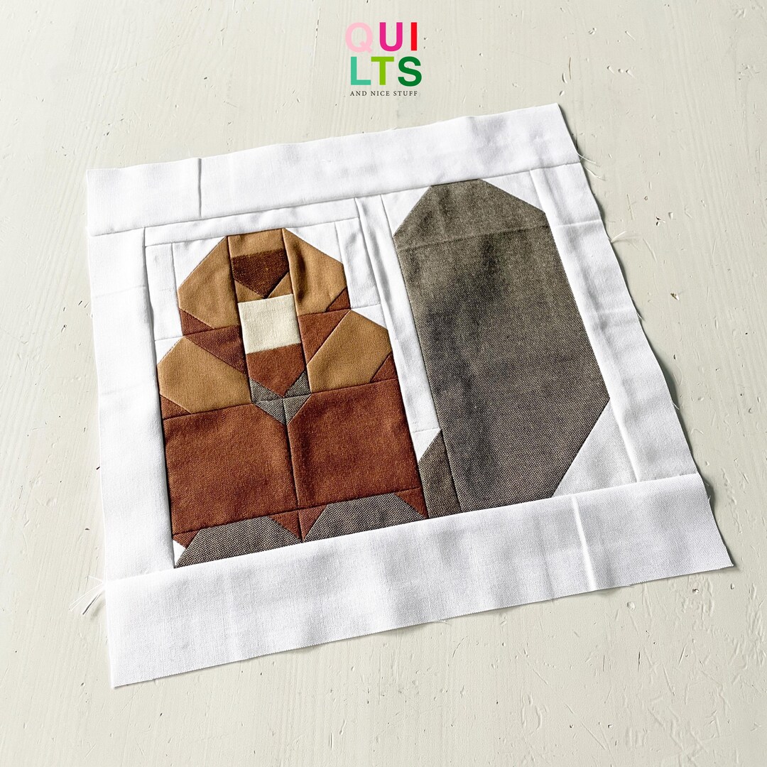 PDF Quilt Block Pattern – Beaver – Animal Quilt - Etsy
