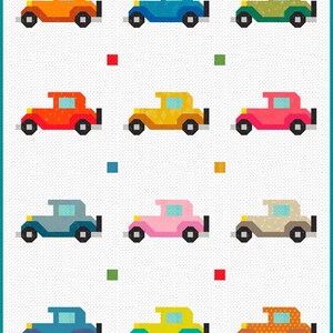 PDF Quilt Block Pattern – Vehicle Quilt – Classic Car 14 - Etsy