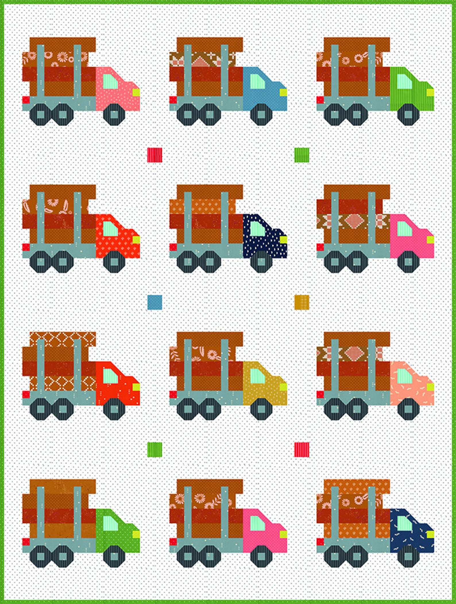 PDF Quilt Block Pattern – Tree Truck – Vehicle Quilt - Etsy