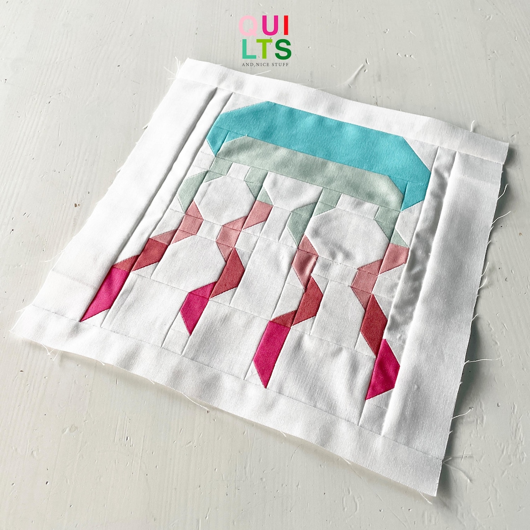 PDF Quilt Block Pattern – Jellyfish – Underwater Quilt - Etsy