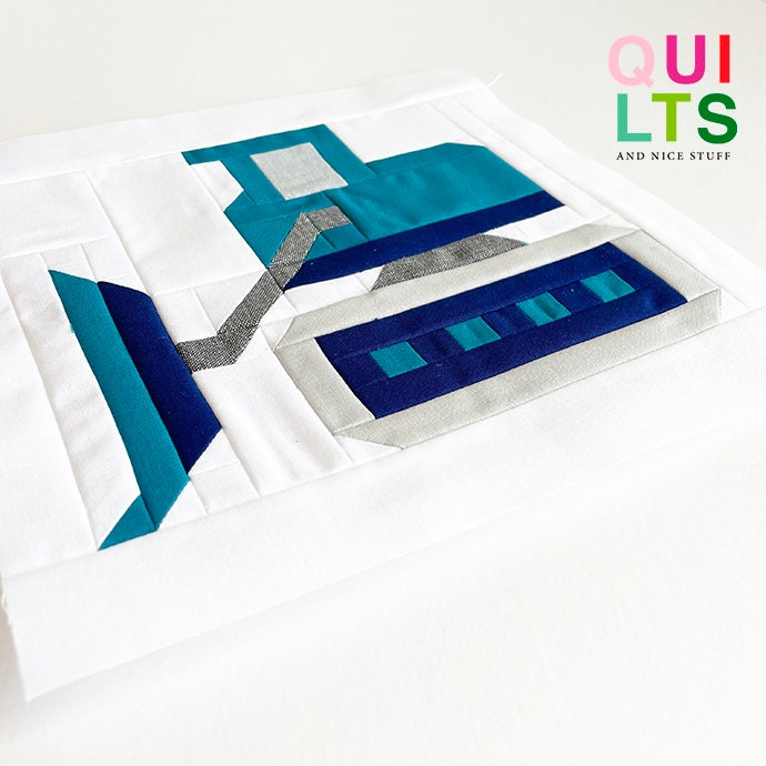 PDF Quilt Block Pattern Bulldozer Vehicle Quilt | Etsy