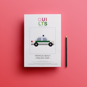 PDF Quilt Block Pattern – Police Car – Vehicle Quilt - Etsy