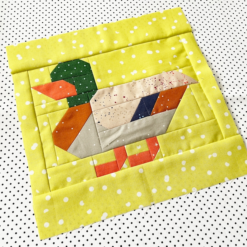 PDF Quilt Block Pattern – Duck – Animal Quilt - Etsy