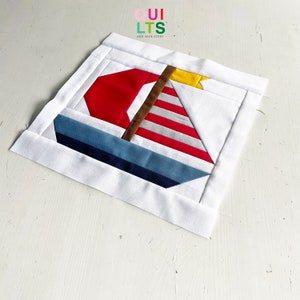PDF Quilt Block Pattern – Sailing Boat – Vehicle Quilt - Etsy