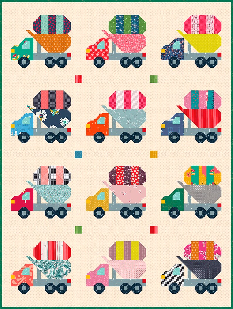 PDF Quilt Block Pattern Dump Truck Easter Edition - Etsy