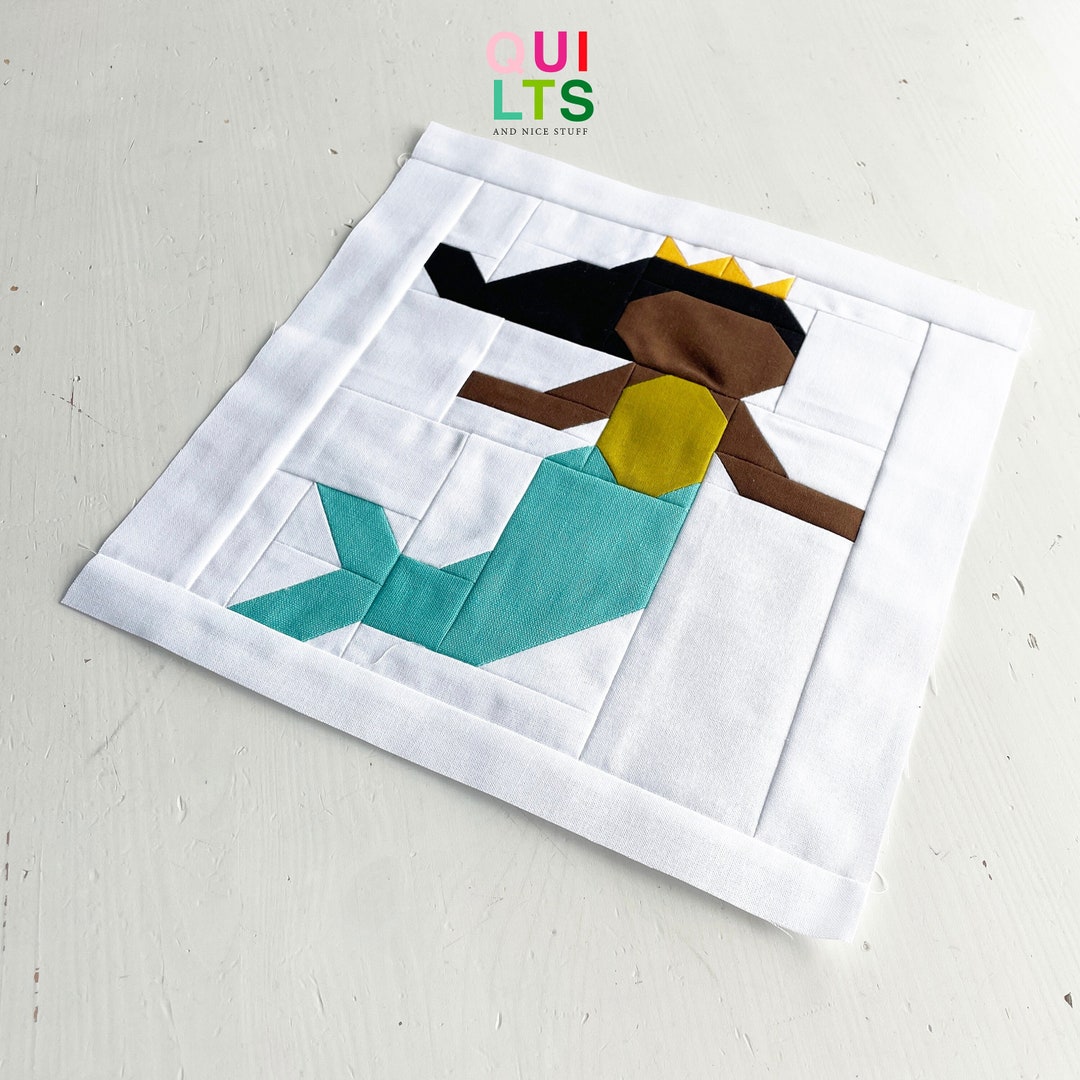 PDF Quilt Block Pattern – Mermaid – Pirate Quilt - Etsy