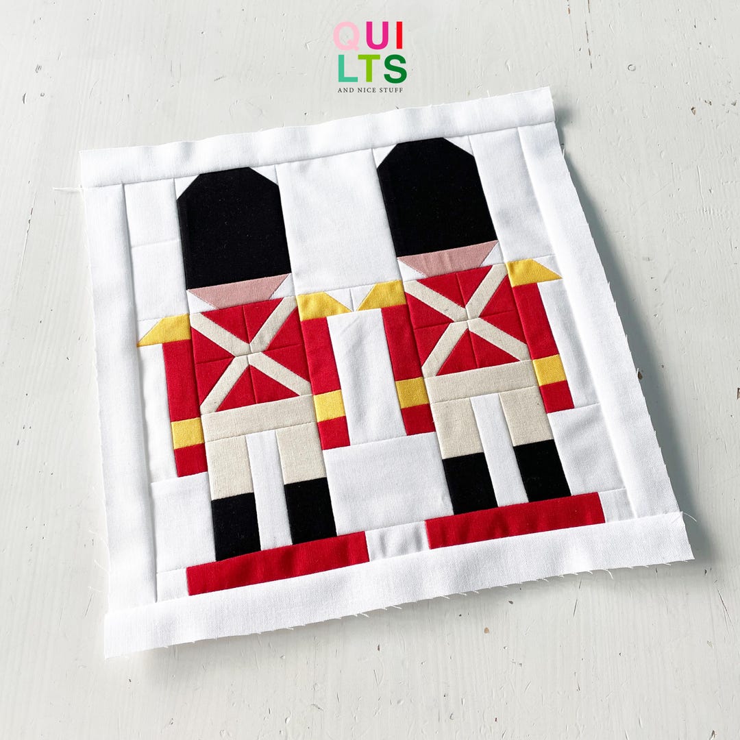 PDF Quilt Block Pattern – Tin Soldiers – Christmas Quilt – Christmas ...