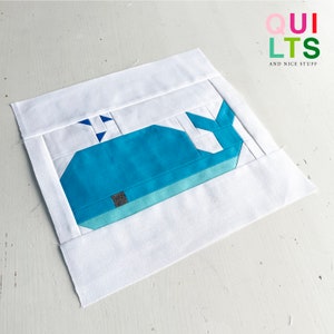 PDF Quilt Block Pattern Whale Pirate Quilt - Etsy