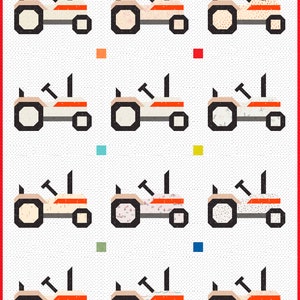 PDF Quilt Block Pattern – Tractor Vintage – Vehicle Quilt Pattern - Etsy