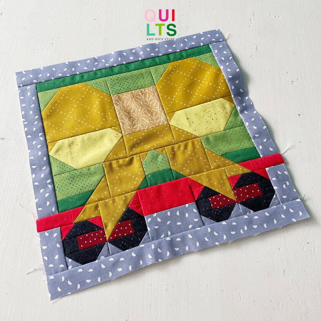 PDF Quilt Block Pattern "giant Bow Wagon" – Christmas Train Quilt ...