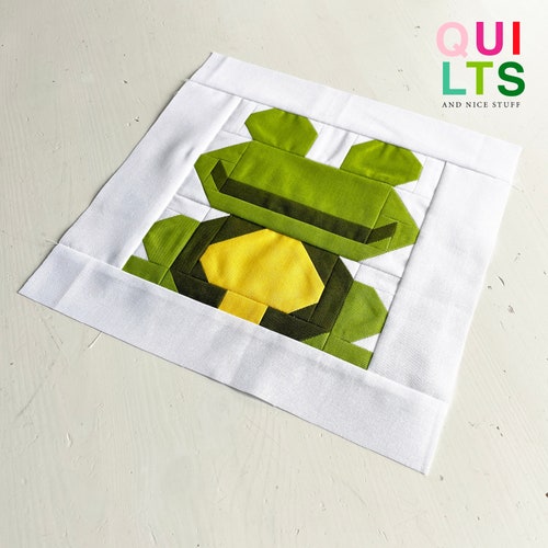 Frog or Toad PDF Applique Quilt Block Pattern - Etsy