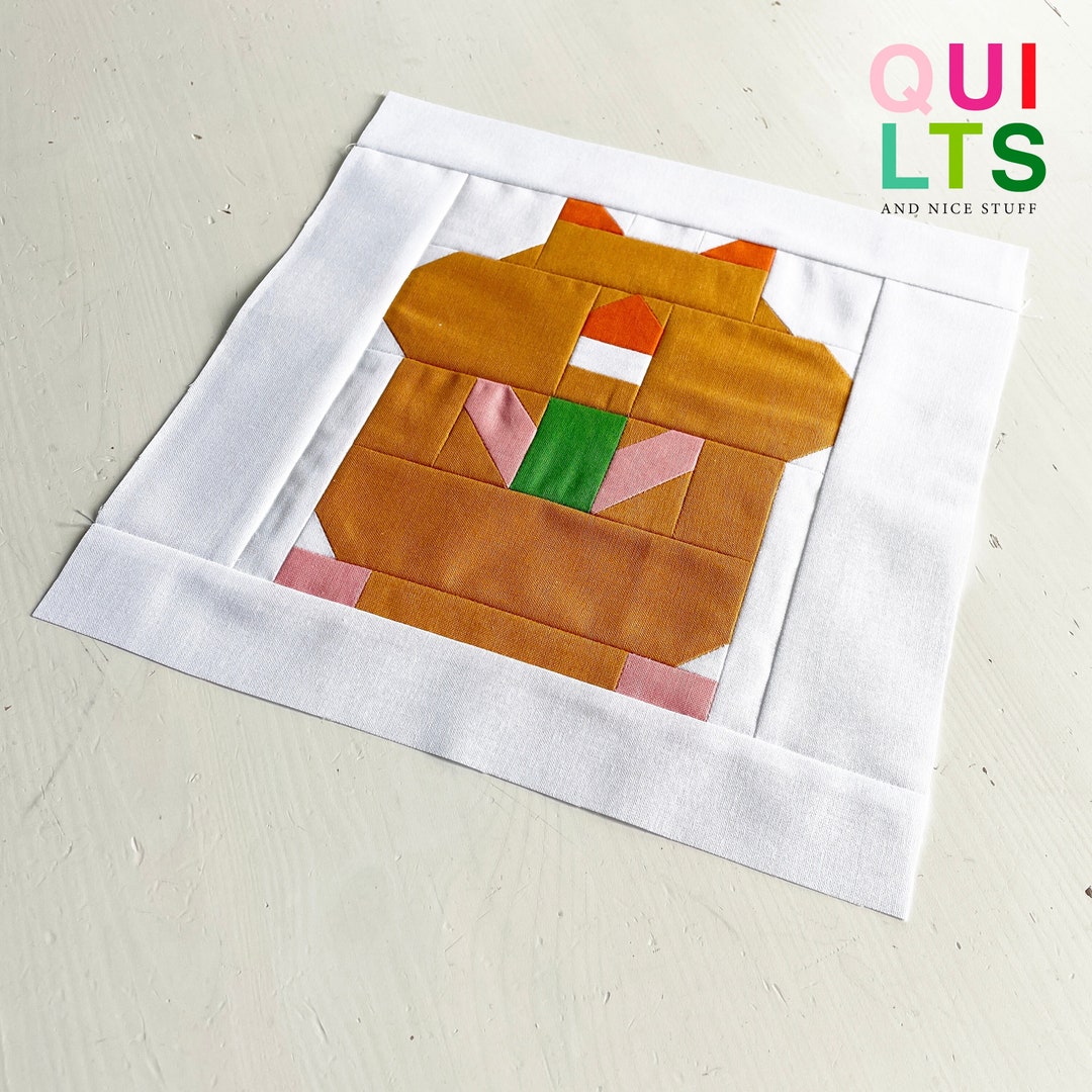 PDF Quilt Block Pattern Hamster Animal Quilt - Etsy