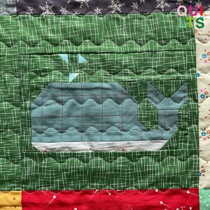 PDF Quilt Block Pattern – Whale – Animal Quilt - Etsy