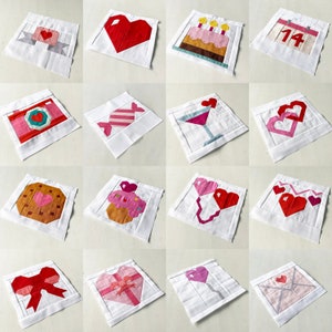 32 Valentine Quilt Block Pattern Bundle - PDF Pattern - Most Beautiful ...