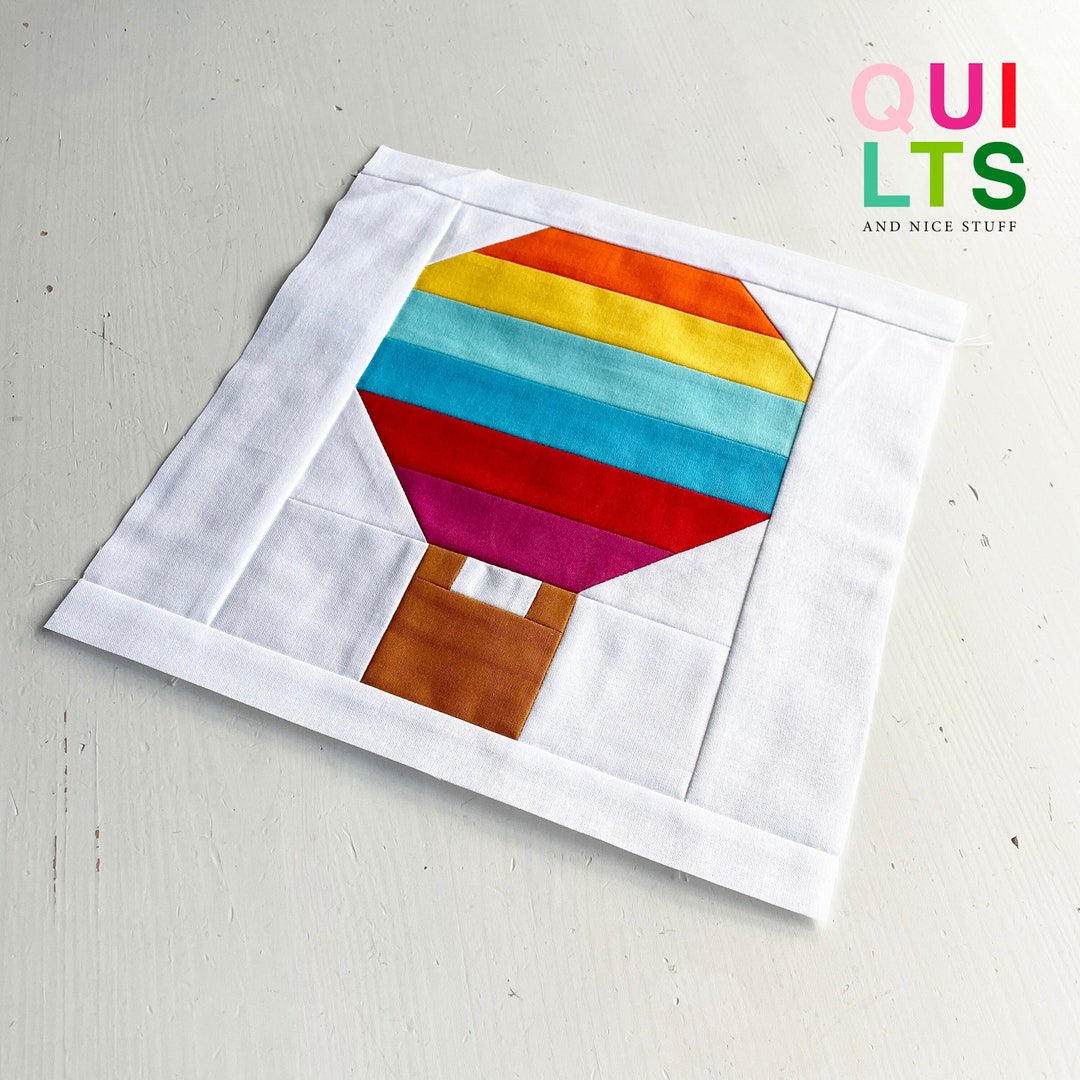 NEW PDF Quilt Block Pattern Air Hot Balloon Vehicle Quilt - Etsy