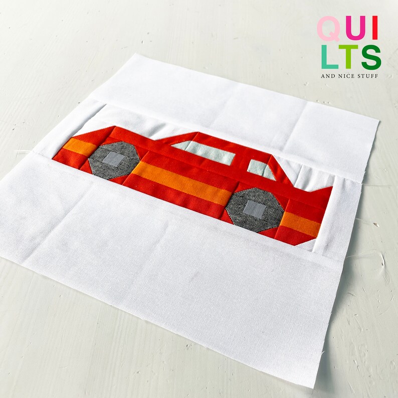 PDF Quilt Block Pattern Nascar Vehicle Quilt | Etsy