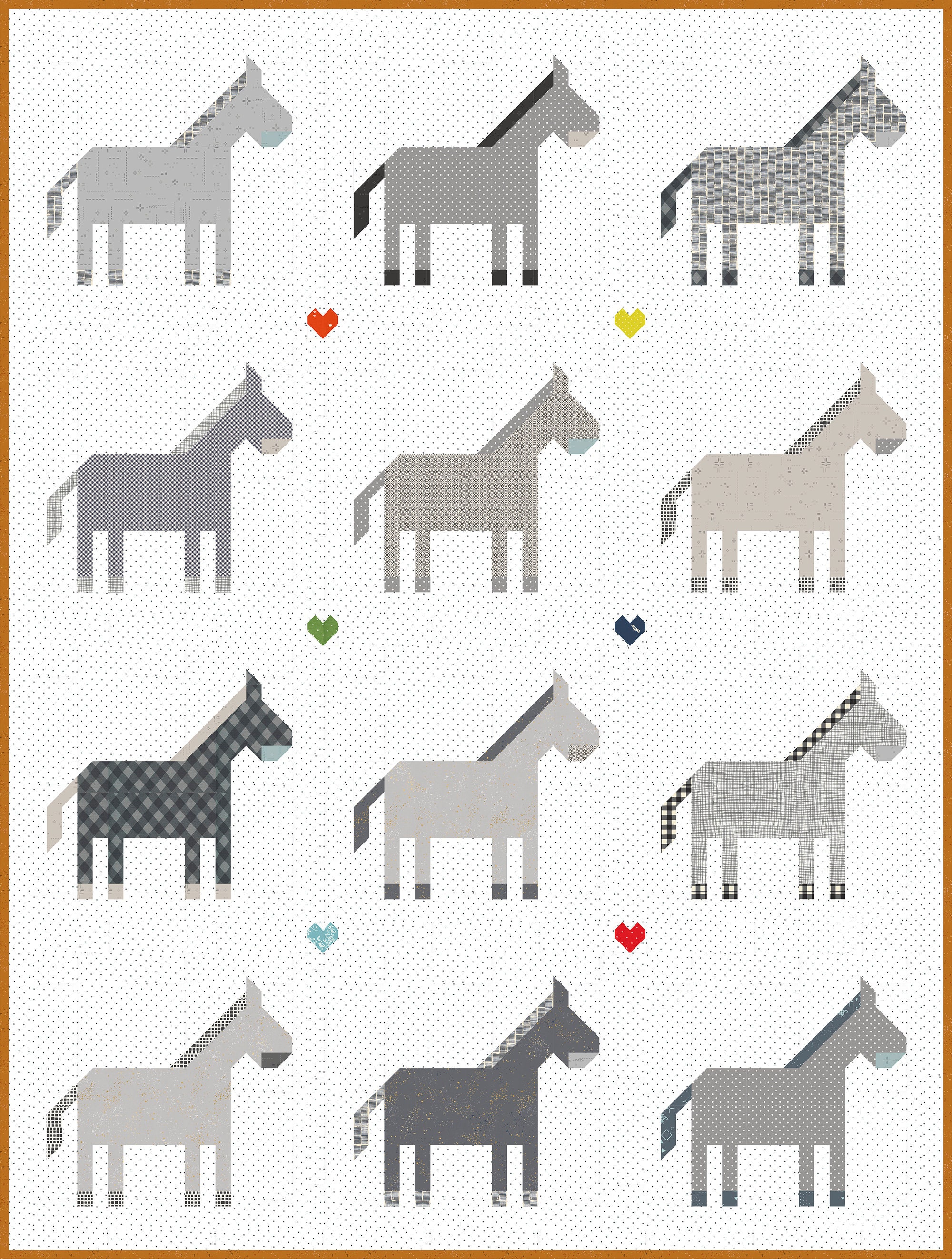 PDF Quilt Block Pattern – Donkey – Animal Quilt - Etsy