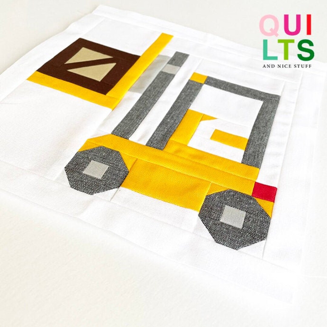 PDF Quilt Block Pattern Forklift Truck Vehicle Quilt - Etsy